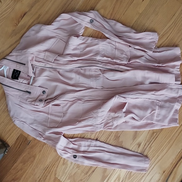 Love Tree | Jackets & Coats | Love Tree Blush Pink Lightweight Military ...